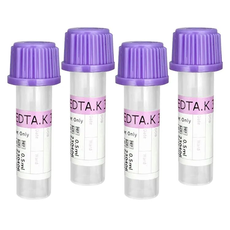 Animal 1ml Edta k2 k3 Micro Blood Collect Microtubule Micro k2 K3 Edta Tubes Micro Medical Blood ...