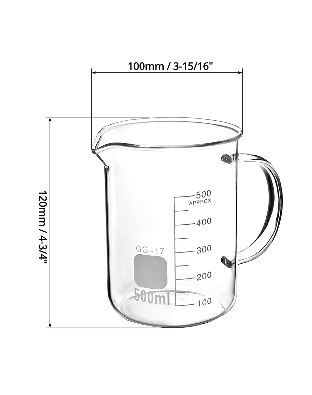 500ml Beaker with Handle - Buy 500ml Beaker with Handle, Vaso de ...