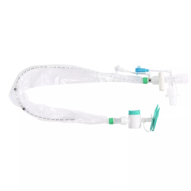 color coded endotracheal suction catheter closed circle n 14 suction ...